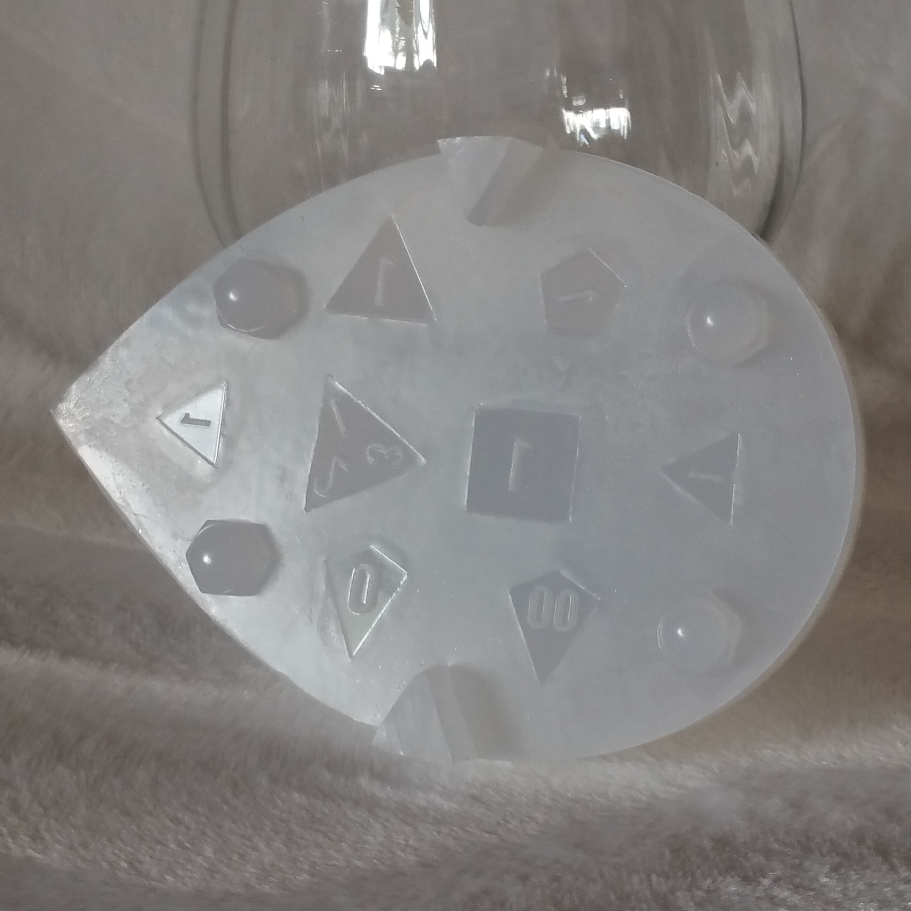Round Edge Dice Slab Mold - Cap Style - FULL SET - Plus Additional D20 ...