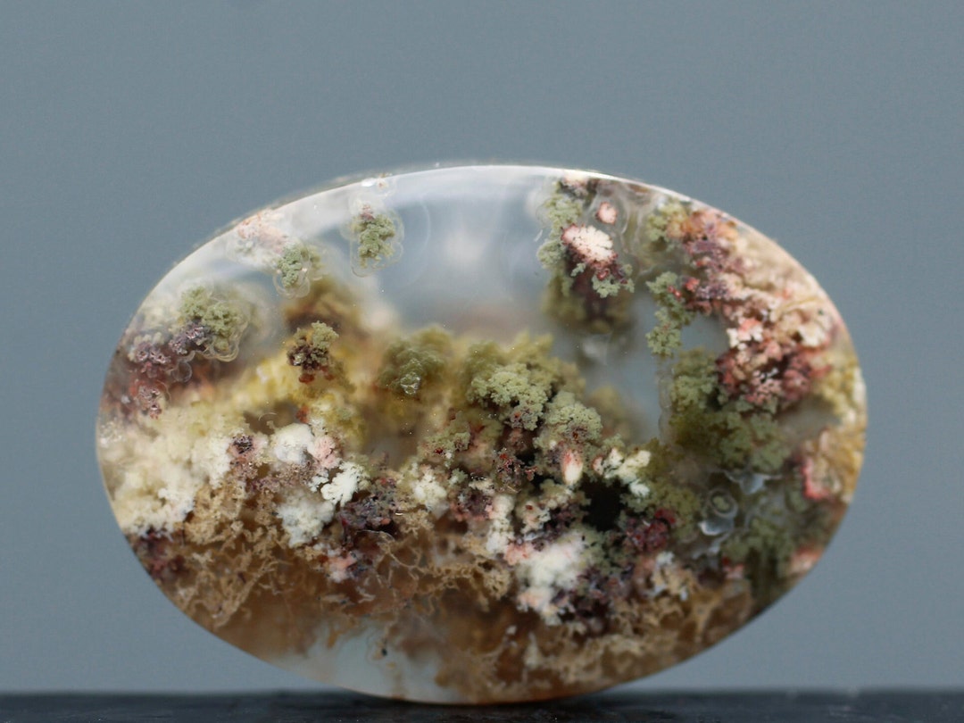 Landscape Image of Moss Agate , Indonesian Agate Gemstone, Loose ...