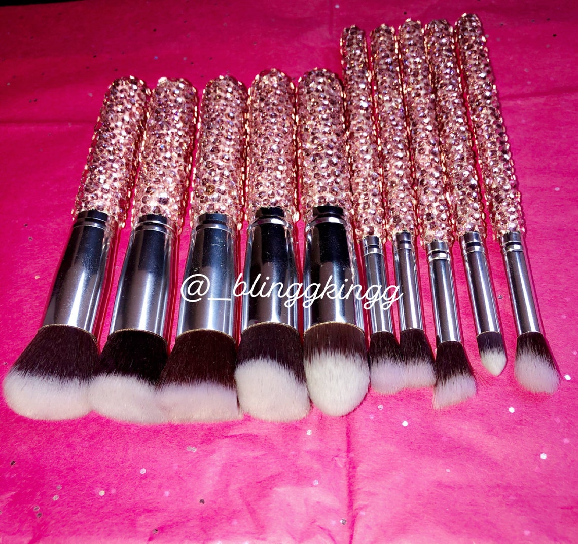 Bling Makeup Brushes - Etsy