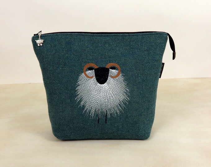 Luxury Harris Tweed Sheep Project Bag, Gift for Knitter, Gift for ...