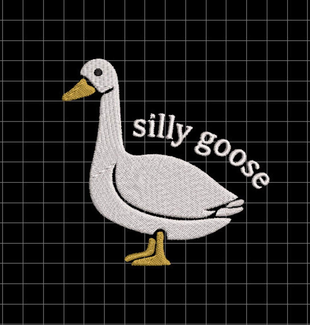 Silly Goose Embroidery, Duck Embroidery Small Duck Embroidery, Mini ...