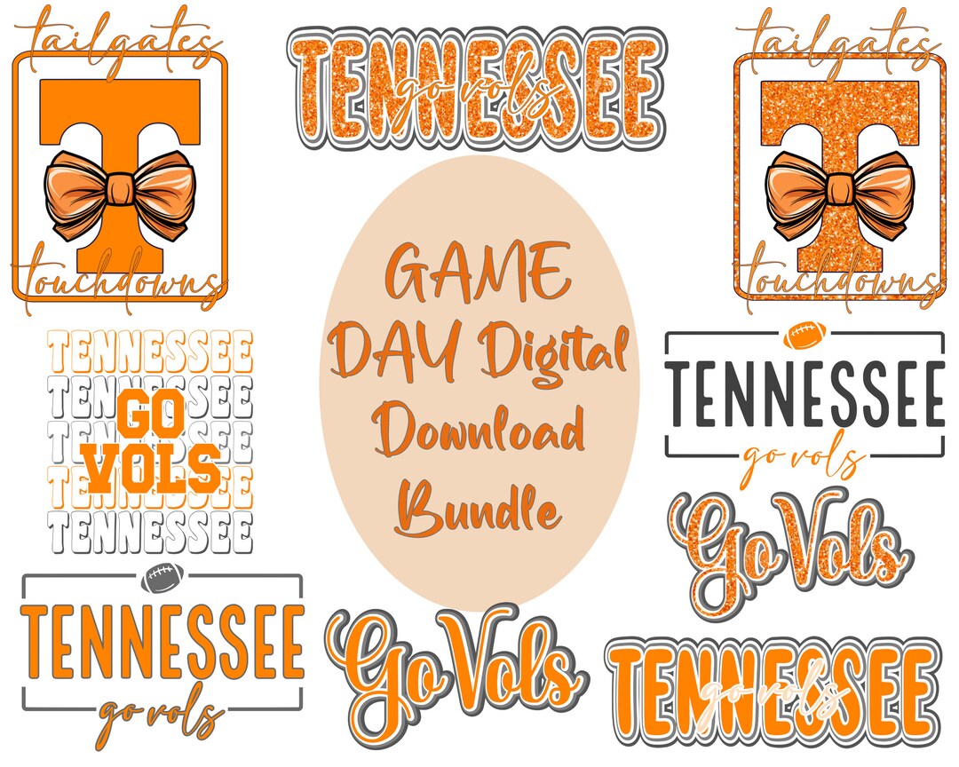 Game Day Graphic Designs, Tennessee Go Vols Game Day PNG, DTF Bundle ...