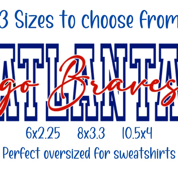 Atlanta Braves Font - Etsy