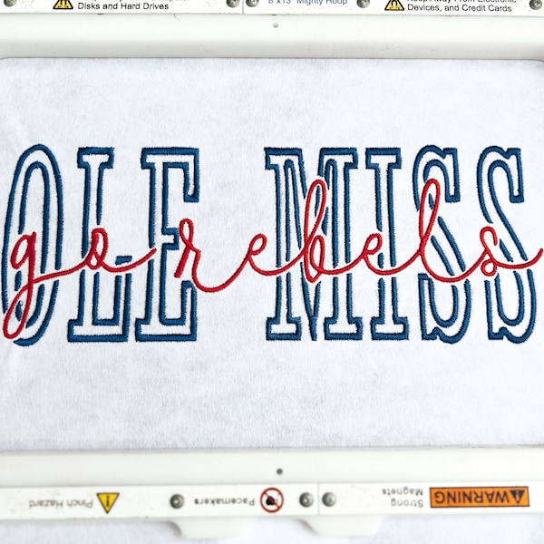 Ole Miss Applique - Etsy
