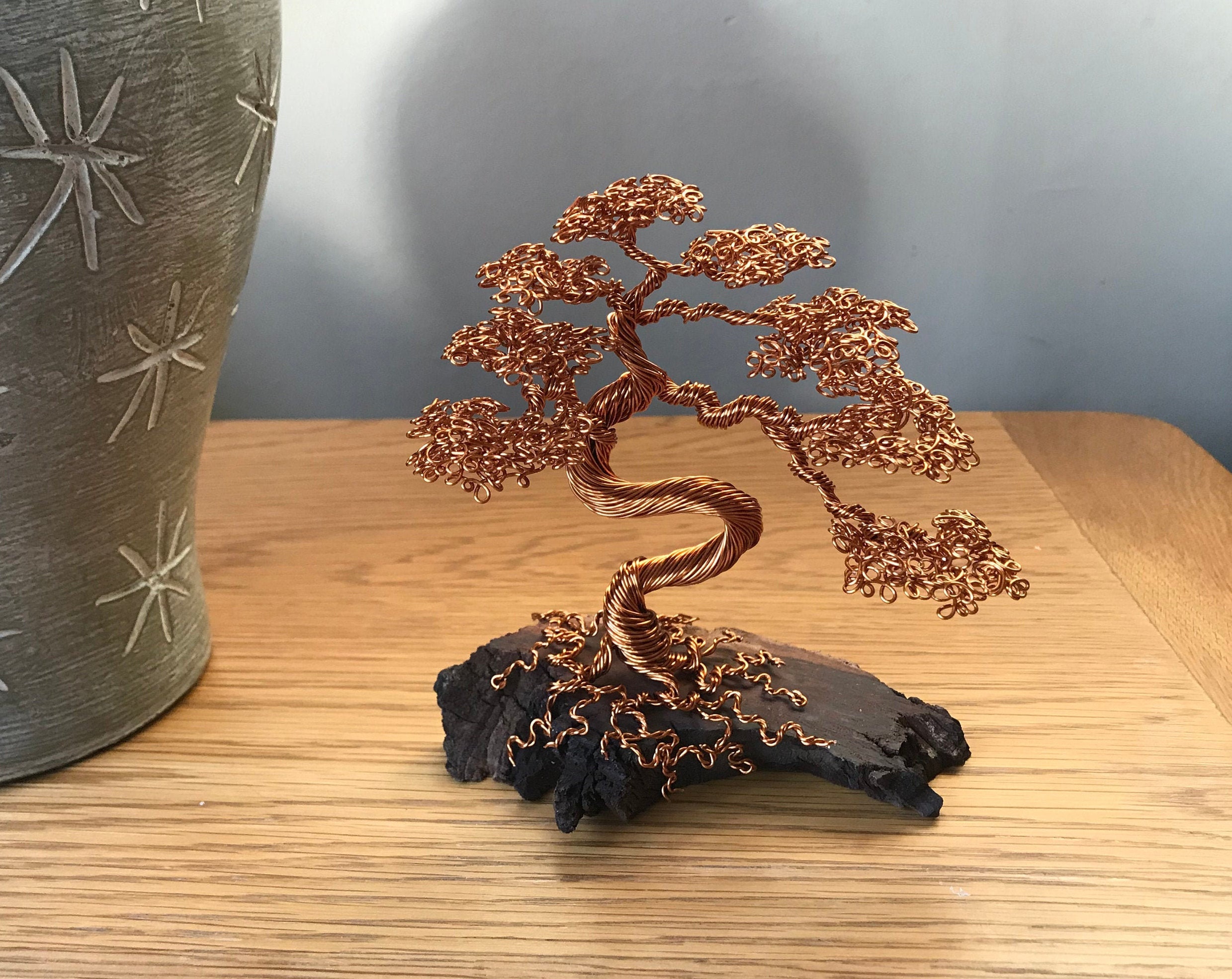 Upright/ Cascading Bonsai Wire Sculpture | Etsy UK