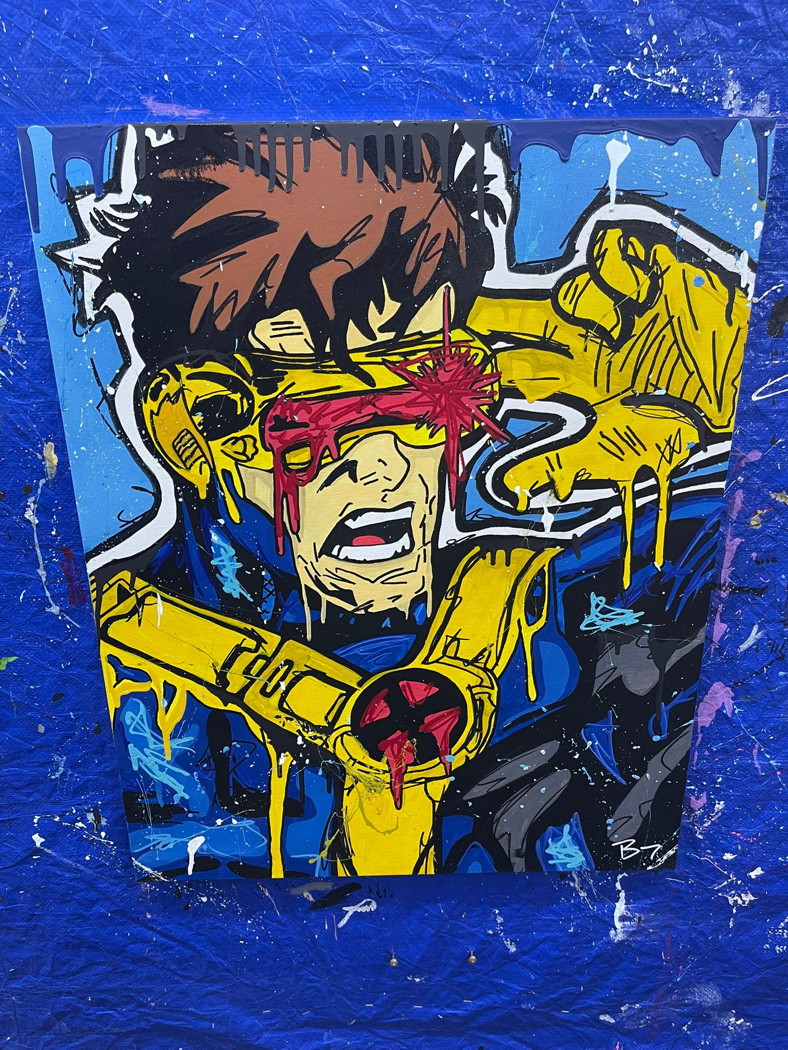 Cyclops X-men 97 canvas Painting 24inx30in. - Etsy