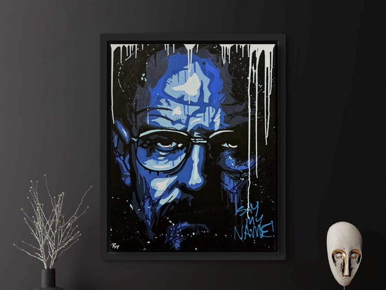 Walter White Drip (canvas Painting 24inx30in.) - Etsy