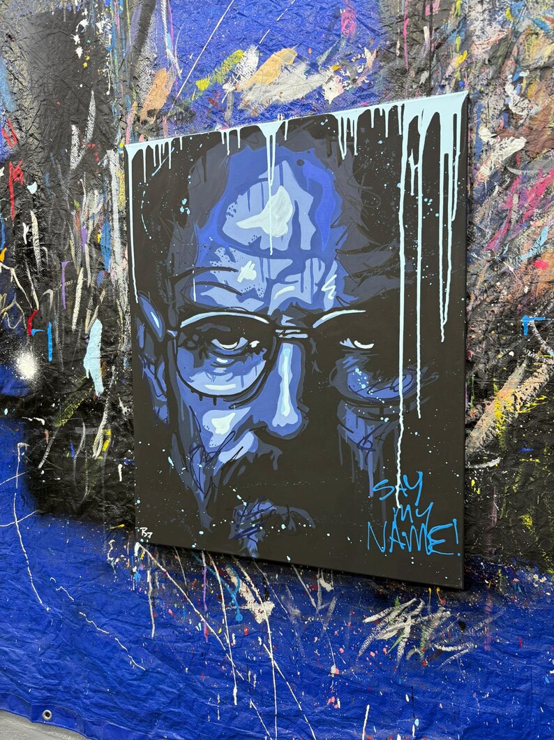 Walter White Drip (canvas Painting 24inx30in.) - Etsy