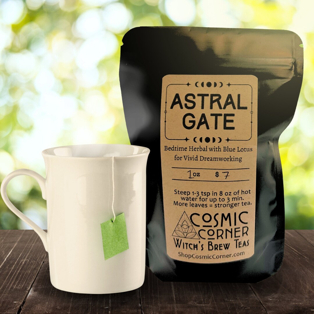 Astral Gate Tea || Bedtime Herbal With Blue Lotus for Vivid ...