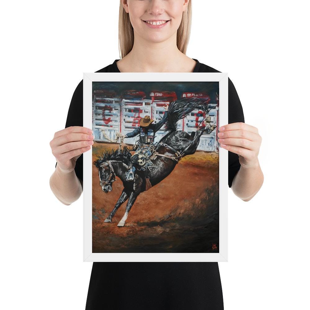 Stampede Framed Print - Etsy
