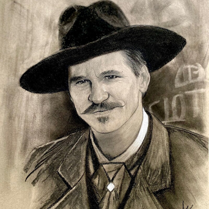 Doc Holliday Portrait - Etsy