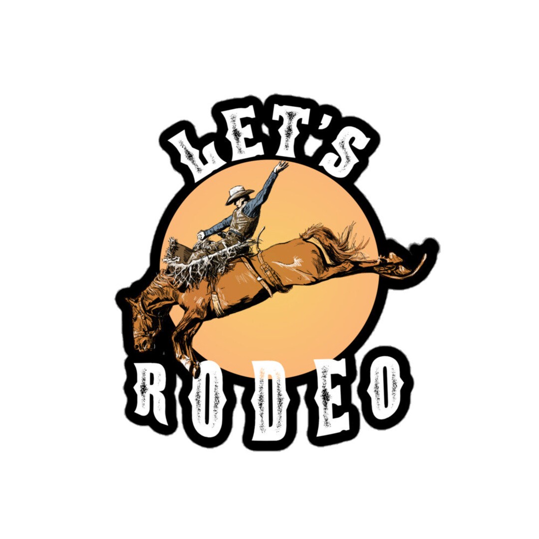 Let's Rodeo Sticker - Etsy