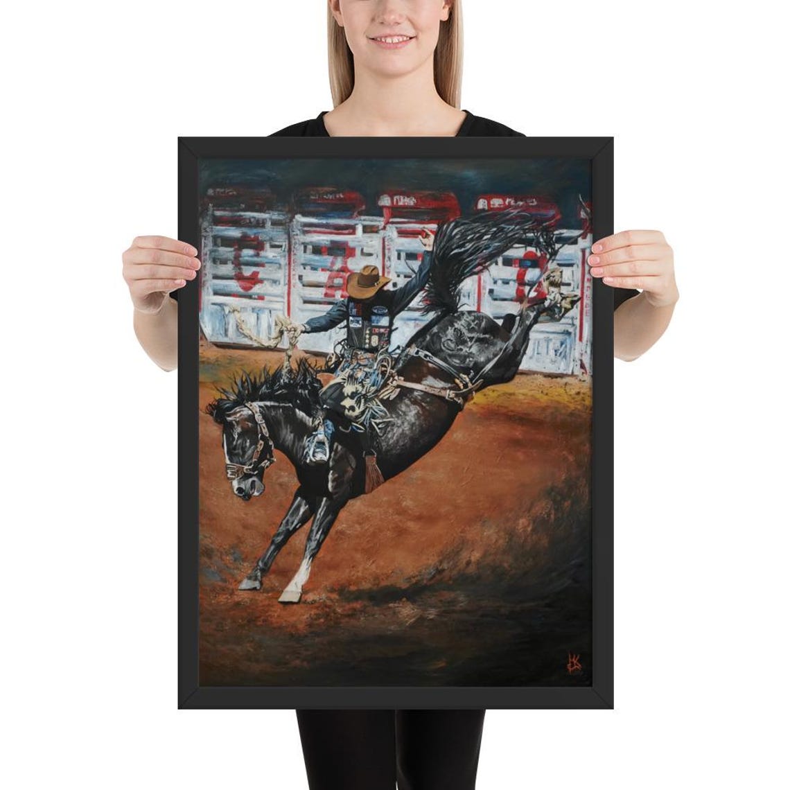 Stampede Framed Print - Etsy