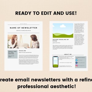 Coaching Newsletter Email Template - Etsy