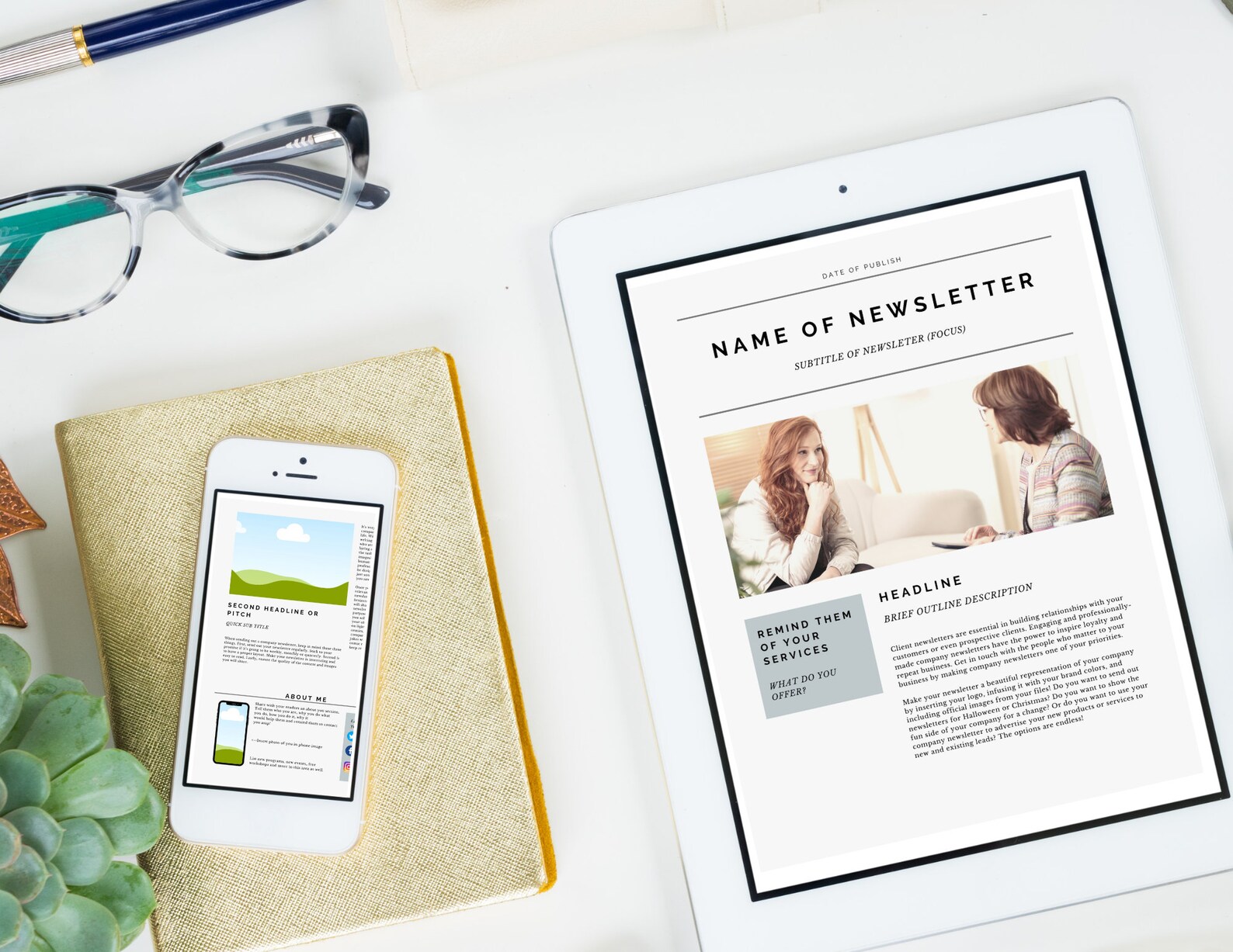 Coaching Newsletter Email Template - Etsy