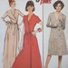 70s Simplicity 8235 Front Wrap Dresses Pattern, Size 10, Bust 32.5 ...