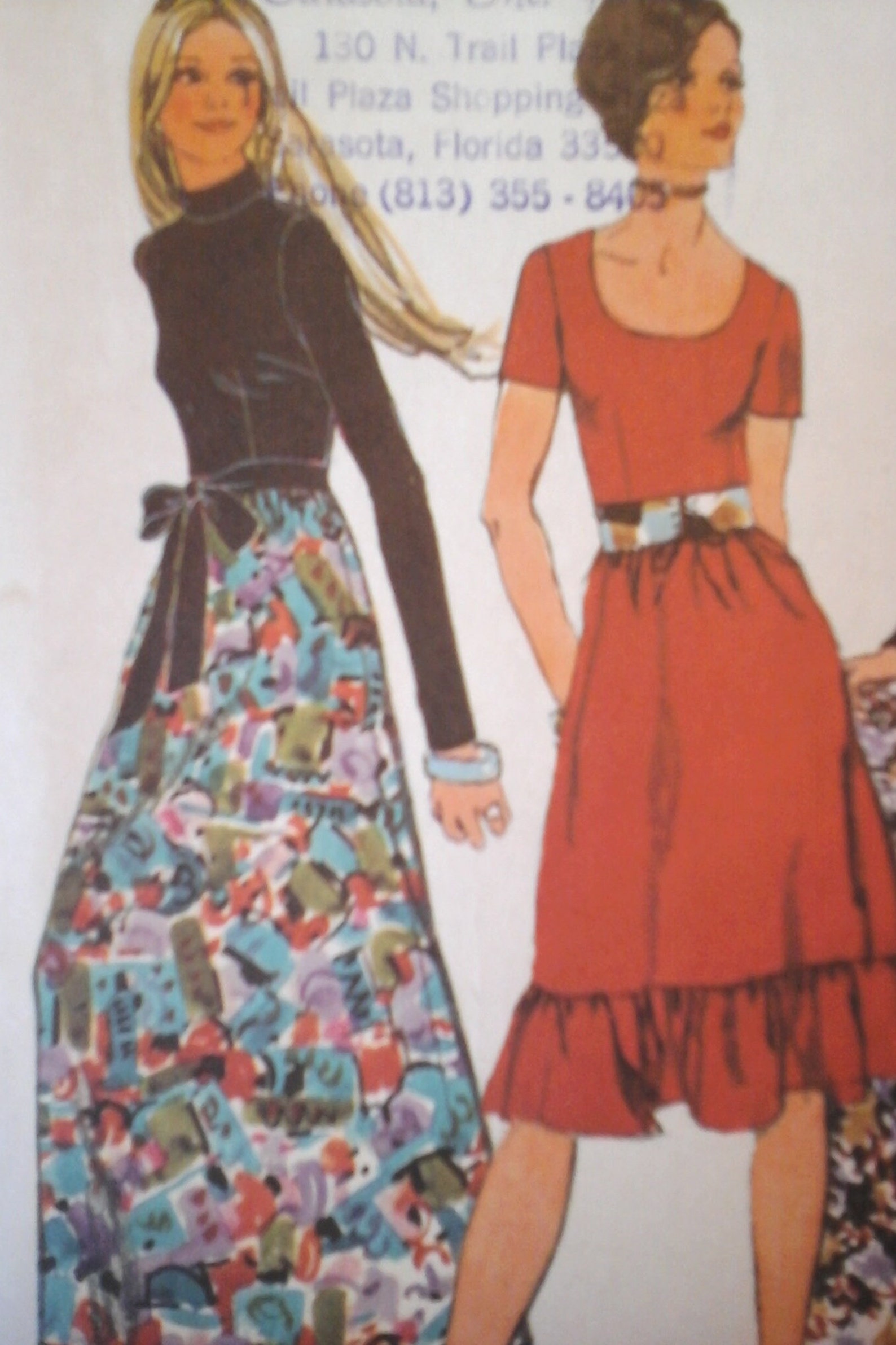 Vintage Simplicity 9602 Maxi or Midi Evening Dress Pattern, Size 8 ...