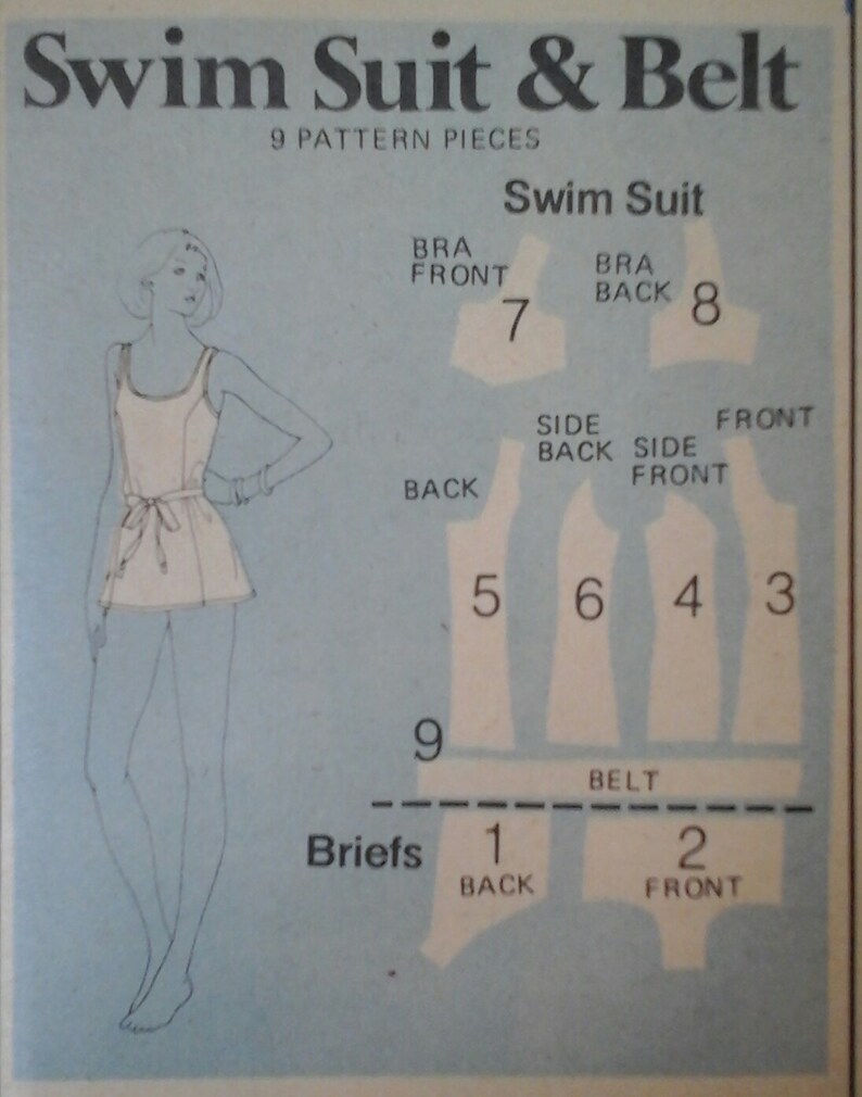 Butterick 4862 Misses Caftan and Swimsuit Pattern Size 10 - Etsy
