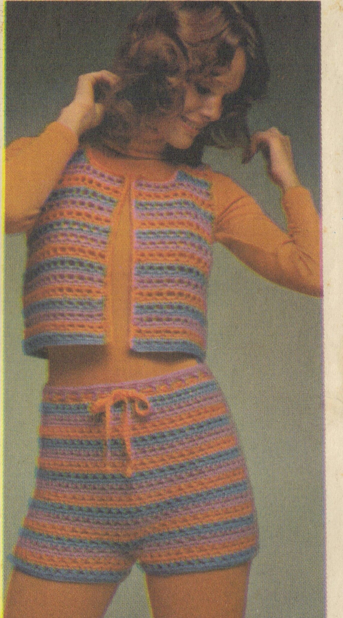 PDF Vintage 70s Simplicity 9700 Crochet Shorts Vest and Hat - Etsy