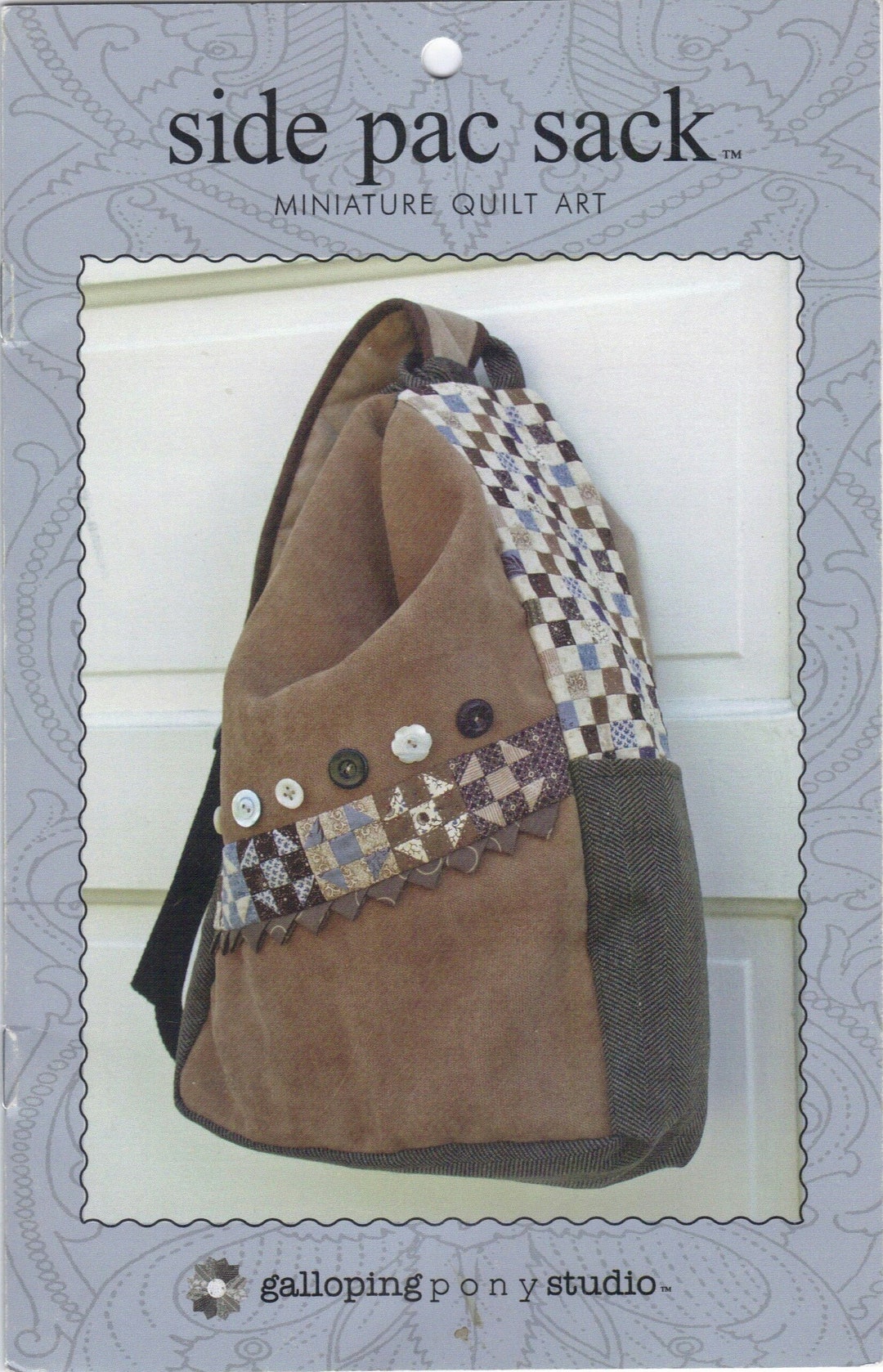 Side Pac Sack Sewing Pattern: Backpack or Tote Bag. Galloping Pony ...