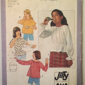 Simplicity 8327 Girls Easy Peasant Tops Pattern Size 8-10 - Etsy