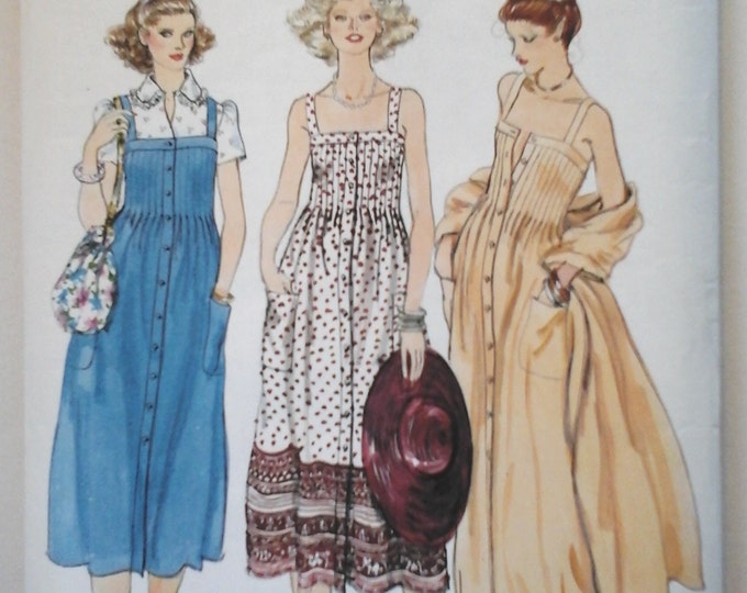 70s Vogue 7081 Misses Dress and Stole Pattern, Size 10, Bust 32.5, Vintage Vogue Sundress ...