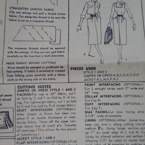 Rare 1950s Simplicity 3663 Teen Jumper or Dress and Jacket | Etsy