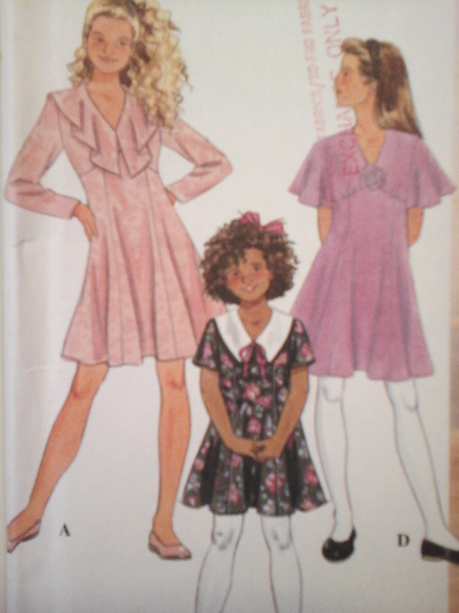FF Simplicity 9310 Girls Empire Waist Dress Pattern Size - Etsy