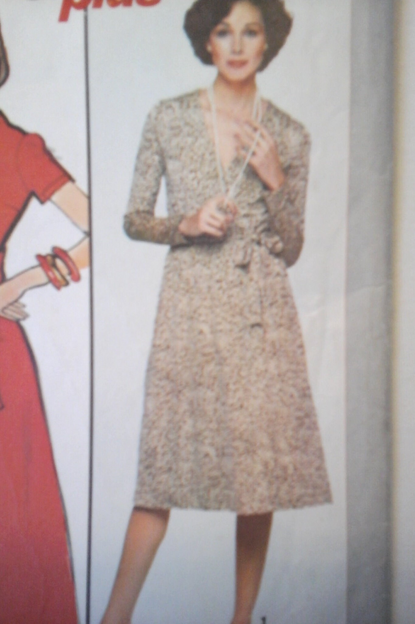 70s Simplicity 8235 Front Wrap Dresses Pattern, Size 10, Bust 32.5 ...
