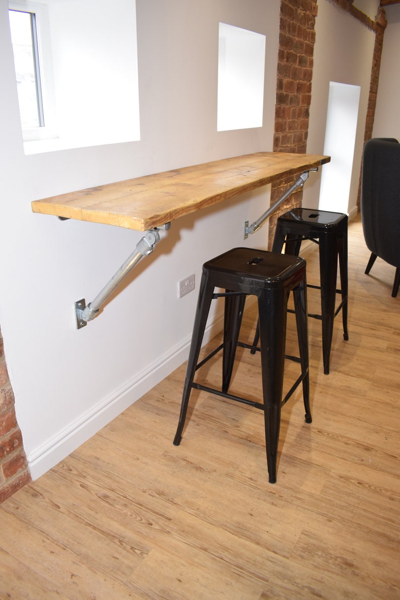 Pair of Industrial Style Cantilever Supports for Desk/Bar | Etsy