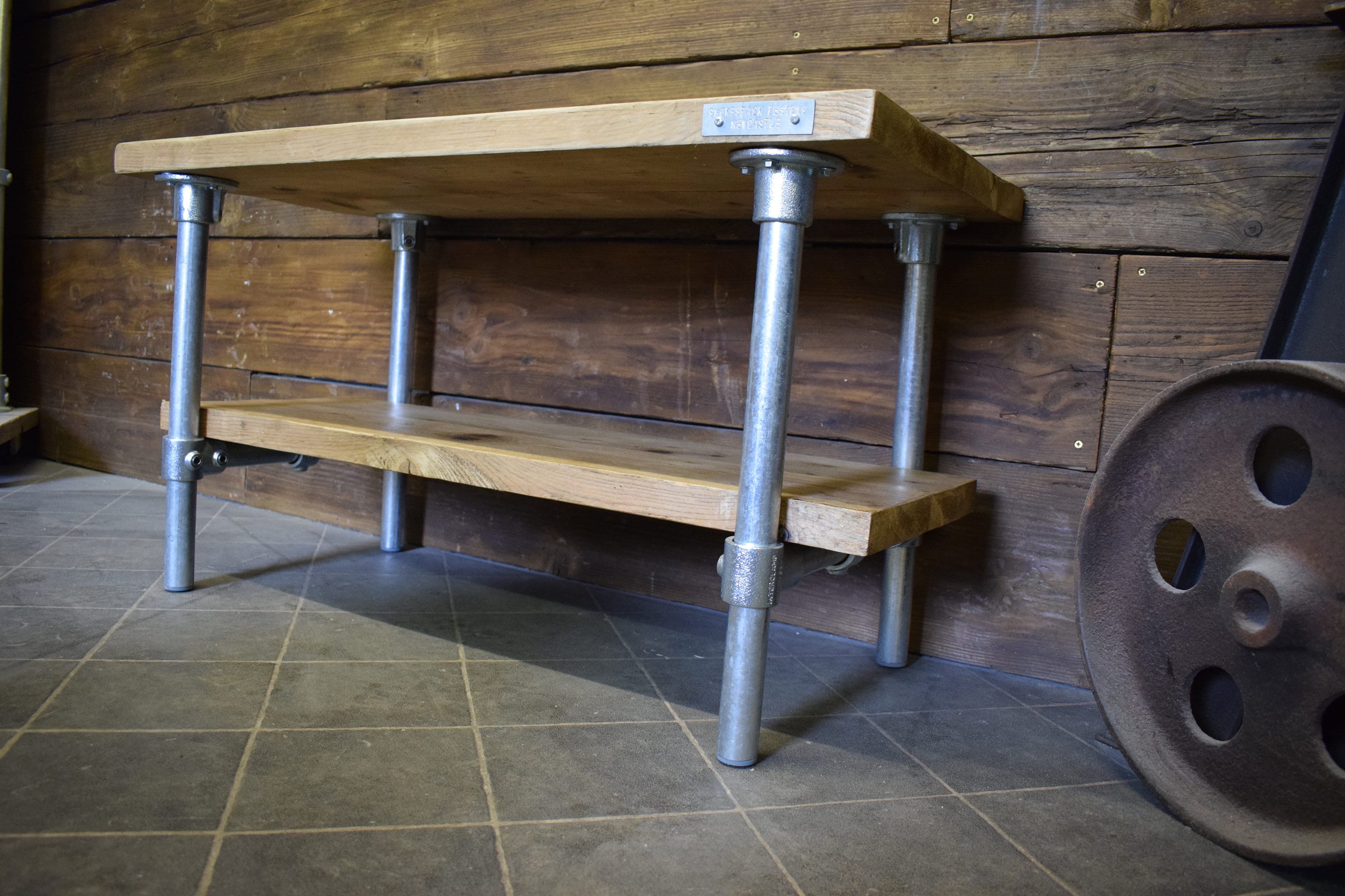 Industrial Hallway/boot-room Bench With Shelf or Rails - Etsy UK