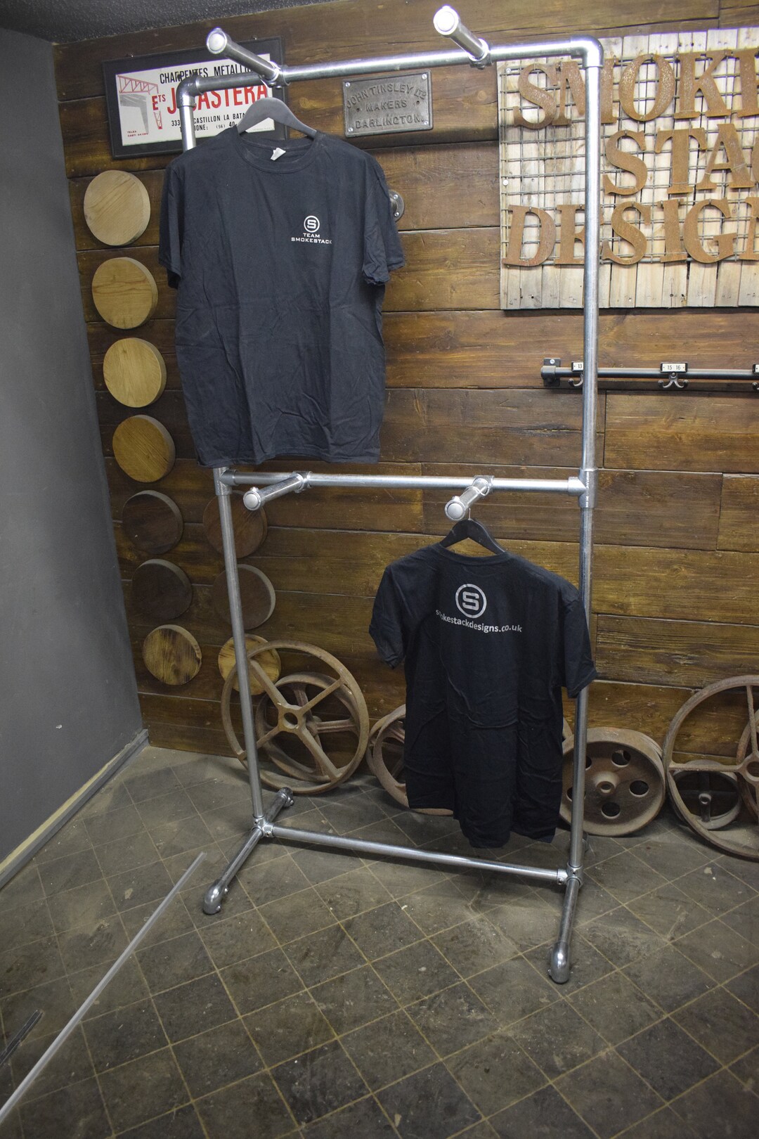 Industrial Freestanding '4 Front' Rail, Double Height, All Galvanised ...