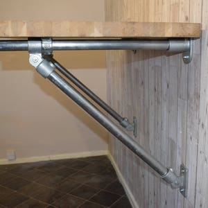 Pair of Industrial Style Cantilever Supports for Desk/bar, Heavy Duty ...