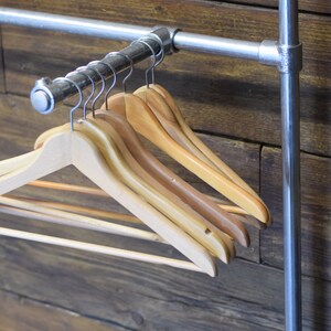 4 Front Industrial Style Double Height Front Facing Hanging Rail on ...