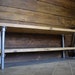 Industrial Hallway/boot-room Bench With Shelf or Rails, Reclaimed ...