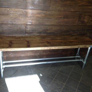 Industrial Hallway/boot-room Bench With Shelf or Rails, Reclaimed ...