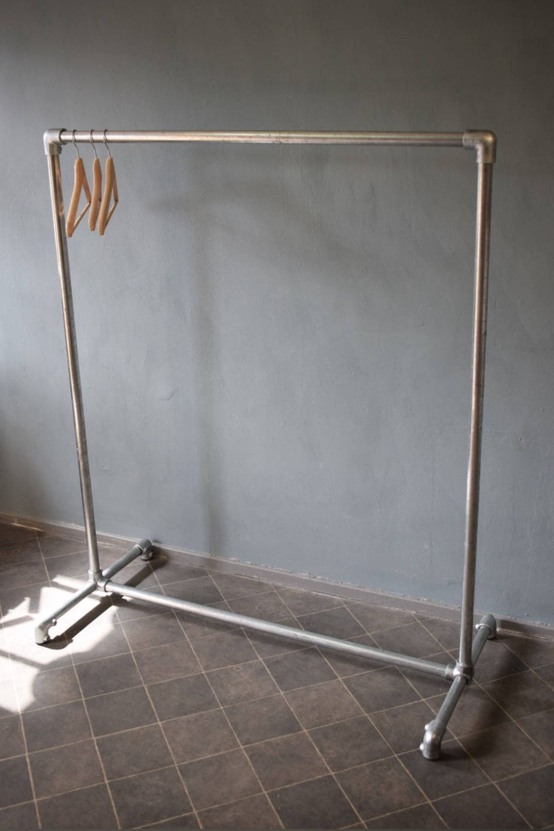 Urban Industrial Freestanding Clothes Rail Display Shop - Etsy UK