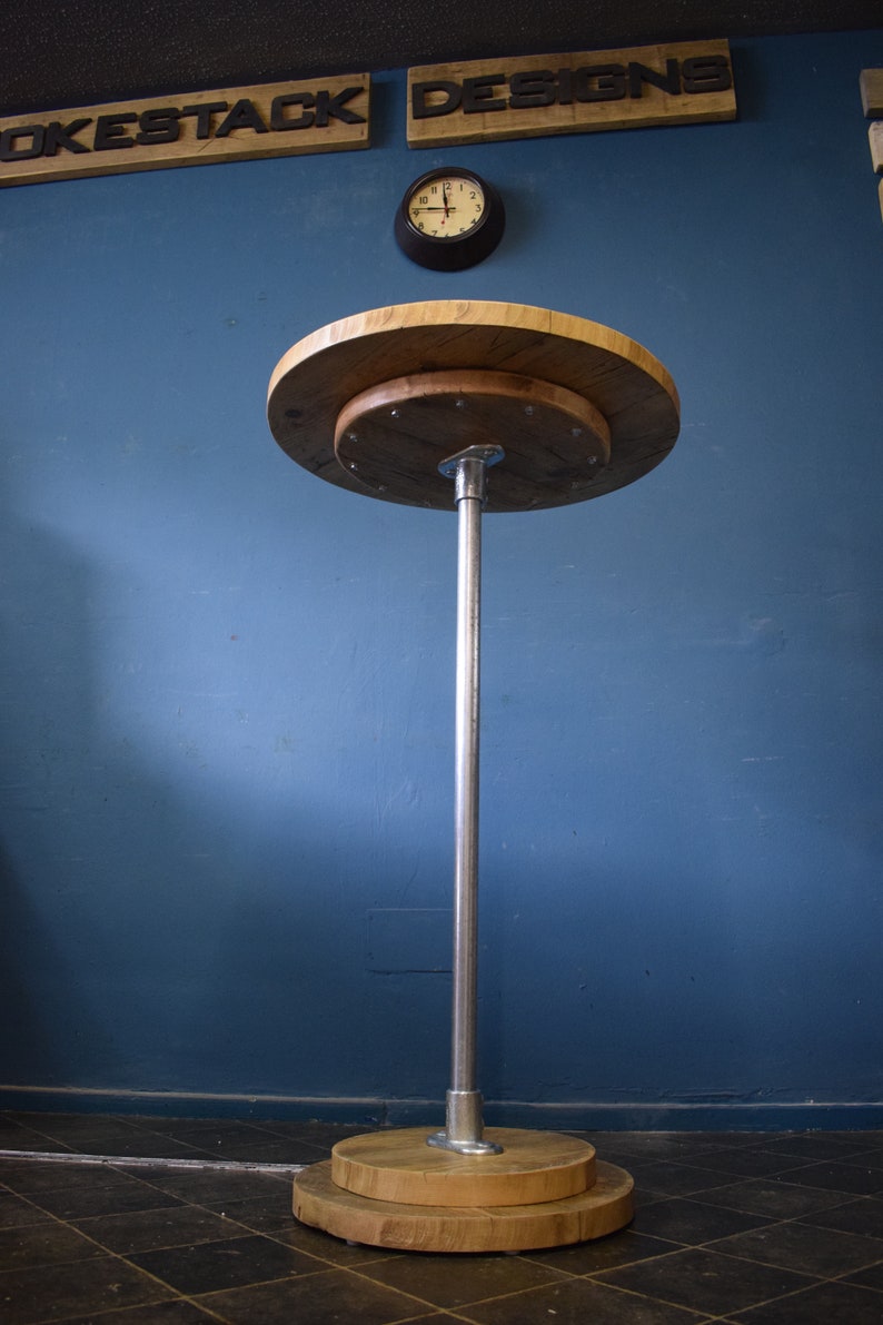 Industrial Style 60cm Poseur Table/bar Galvanised Steel and - Etsy UK