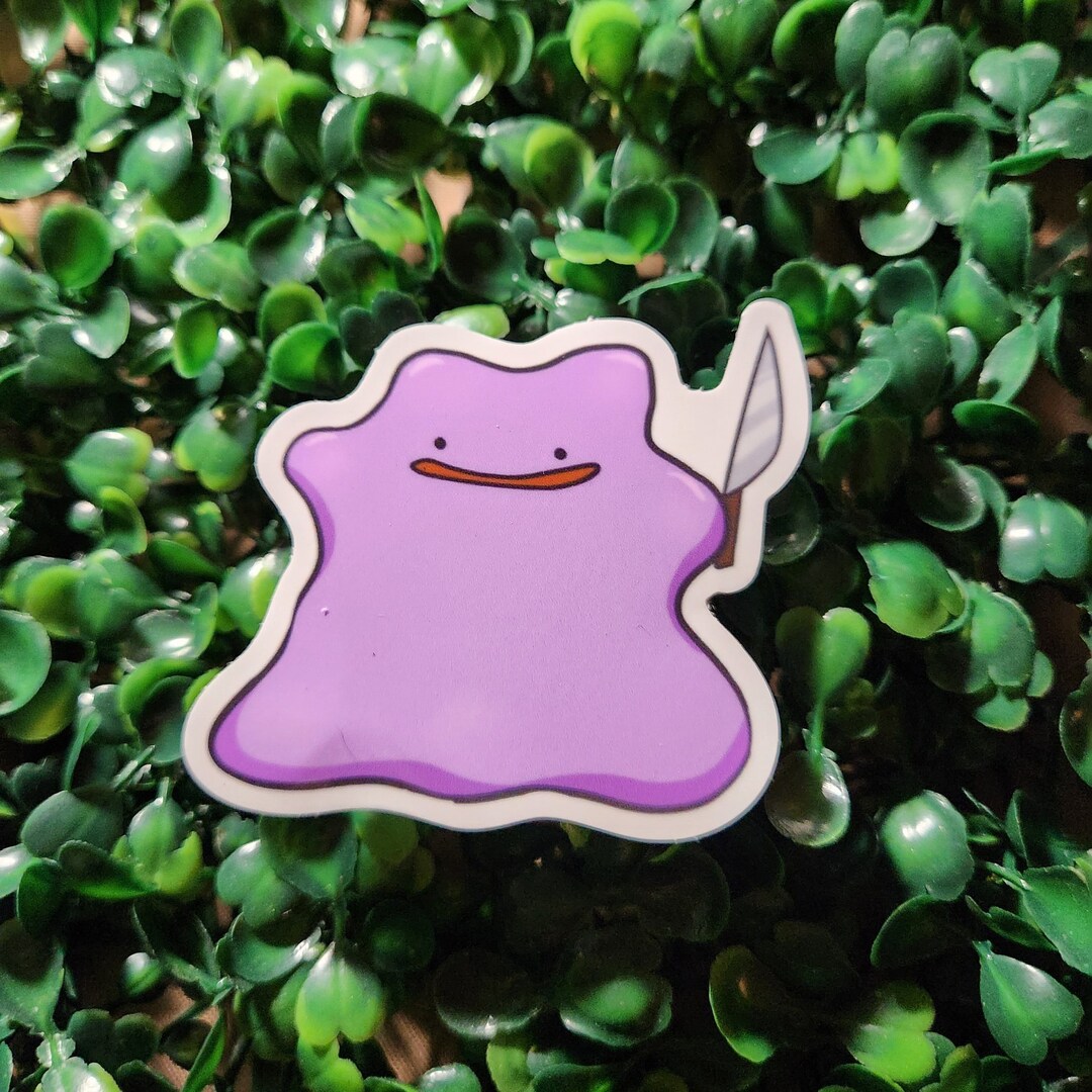Edgy Ditto Pokemon Sticker - Etsy