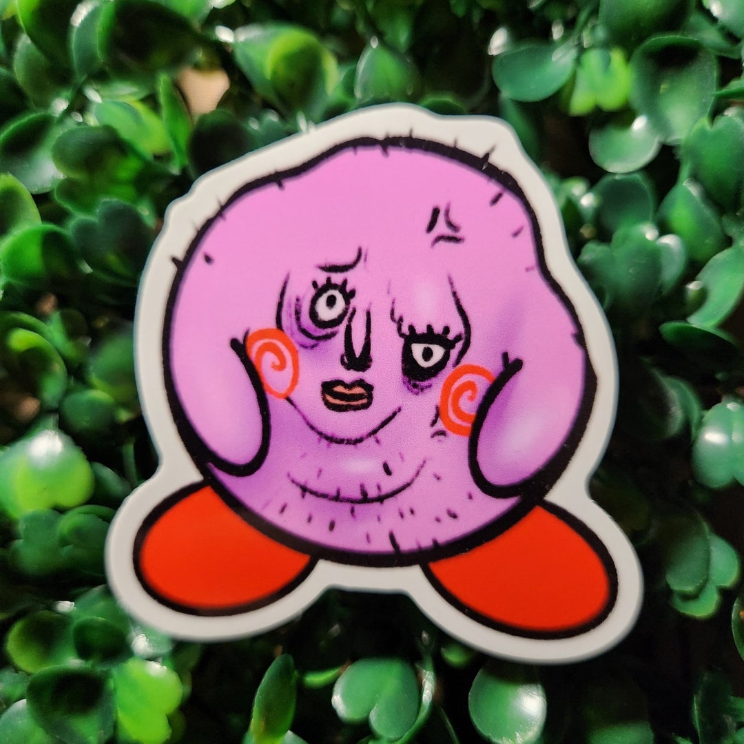 Cursed Kirby Sticker - Etsy