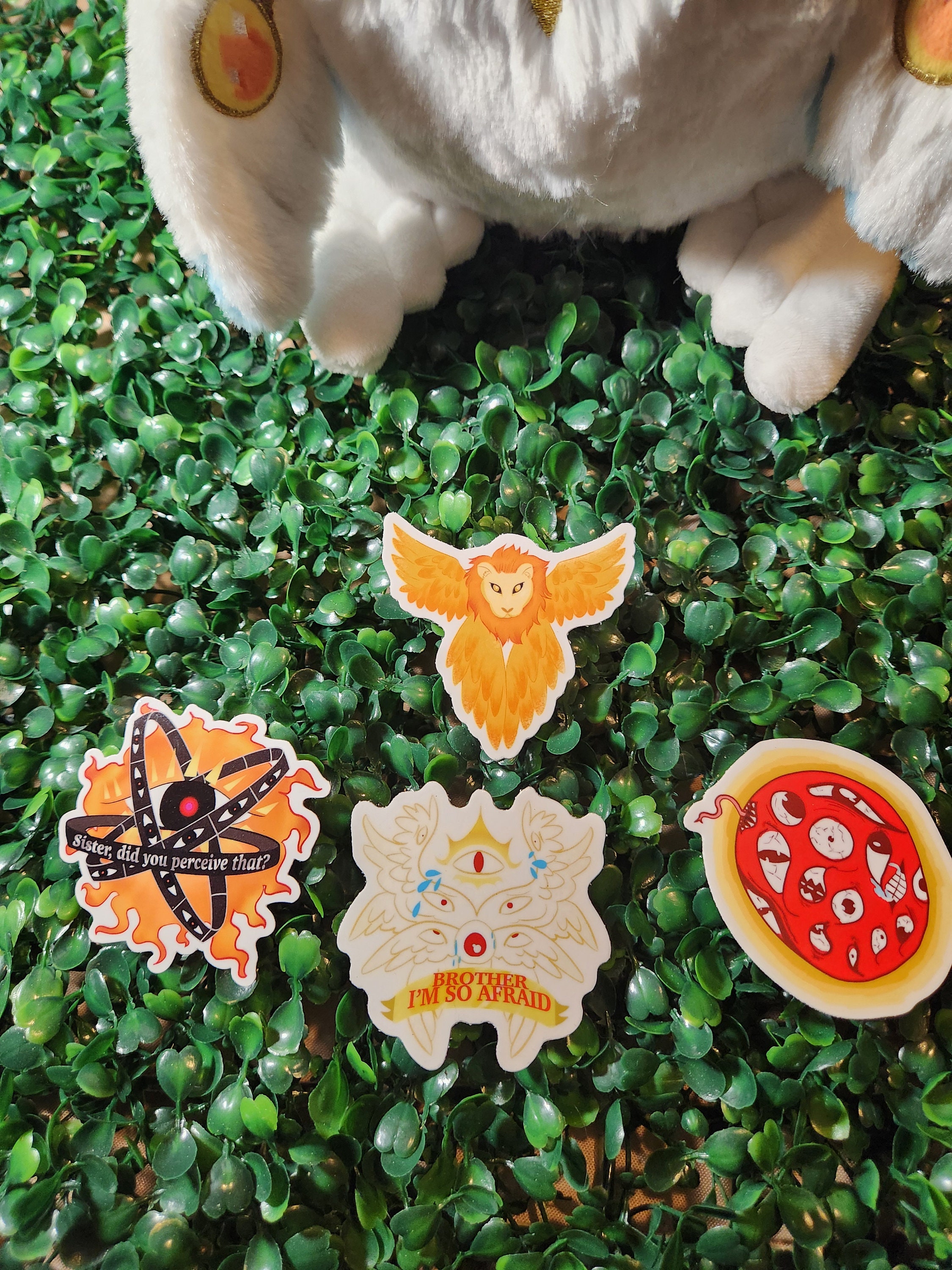 Biblically Accurate Angel Stickers Uncanny Guests - Etsy