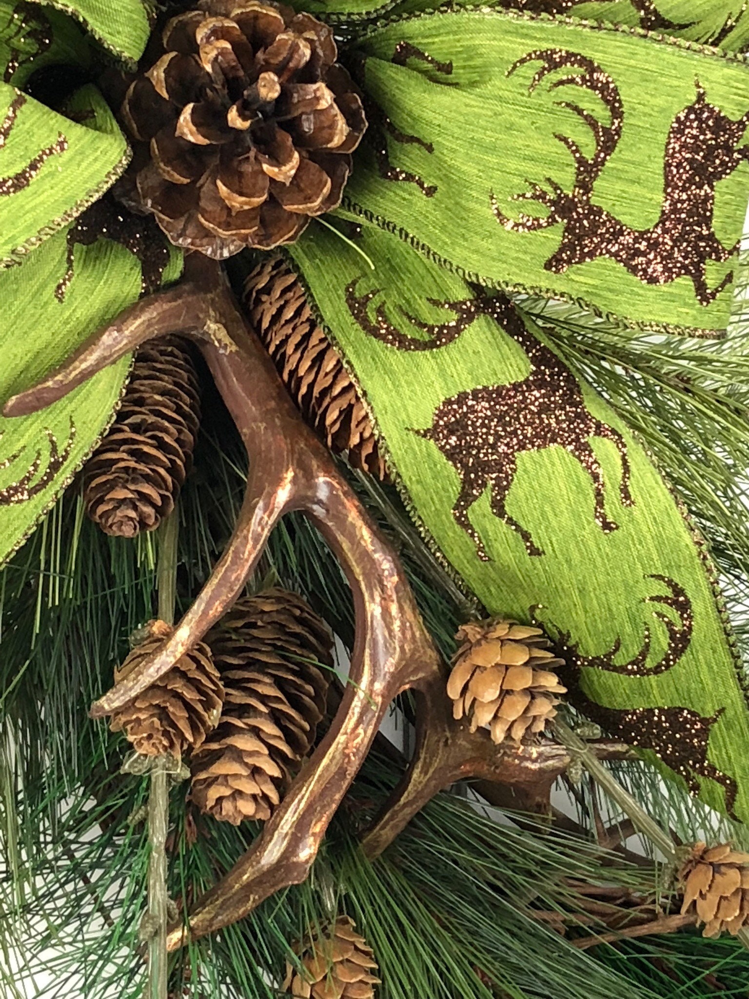 Woodland Wreath Antler Wreath Elk Wreath Deer Wreath | Etsy