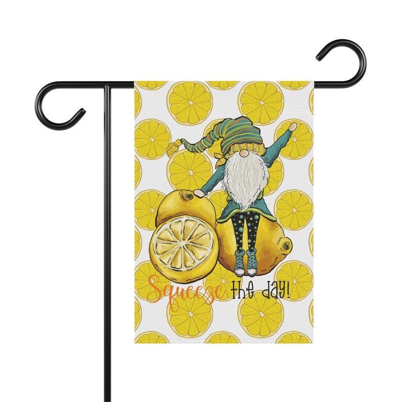 Squeeze the Day Summer Garden Yard Flag|lemon Garden Yard Flag|summer ...