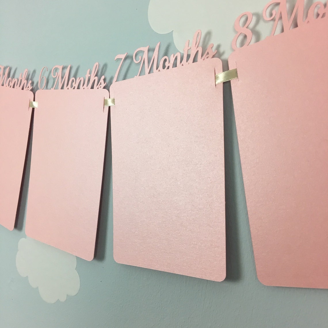 Milestone Banner First Birthday Banner Party Banner 12 - Etsy