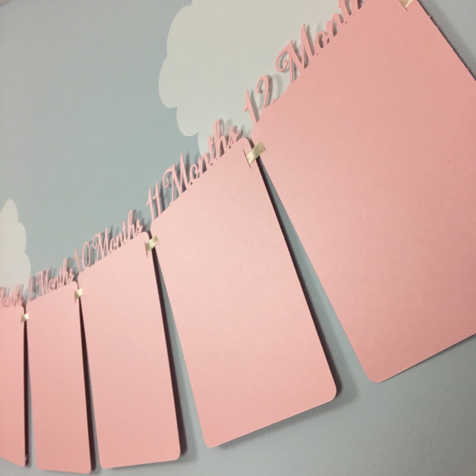 Milestone Banner First Birthday Banner Party Banner 12 - Etsy