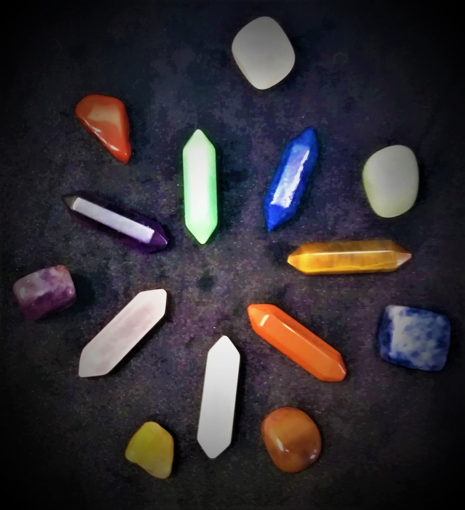 Reiki Crystal Healing Set - Etsy