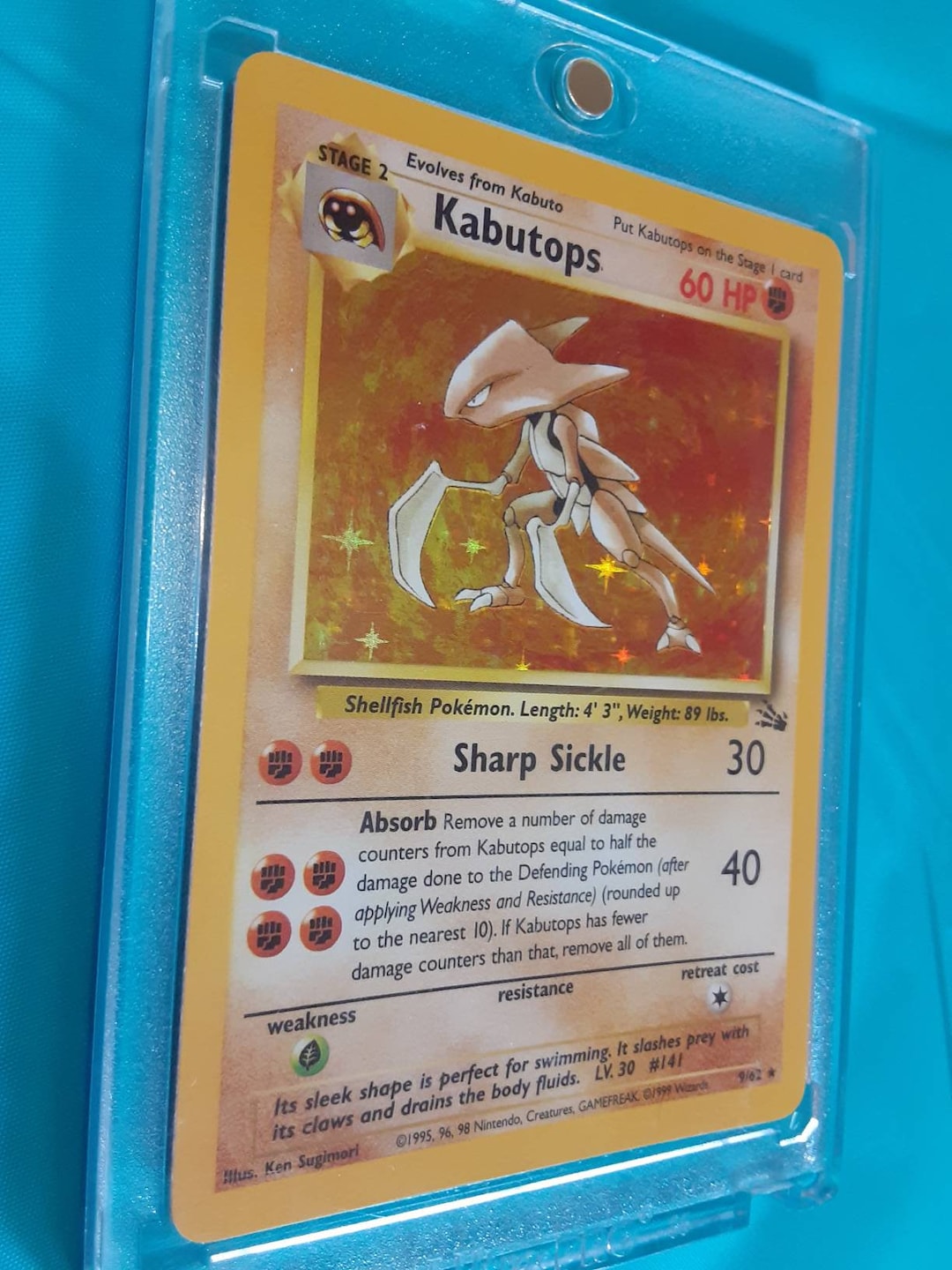 Kabutops 9/62 [holographic] Pokemon Card - Etsy