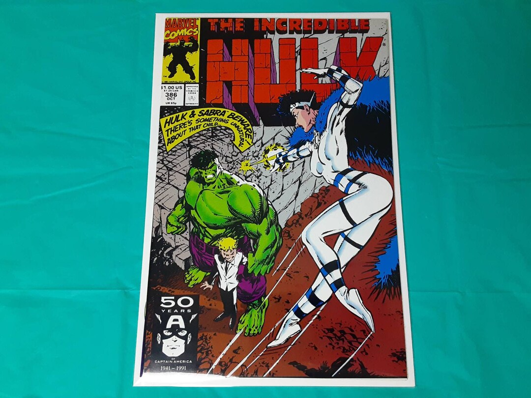 1991 the Incredible Hulk 386 - Etsy