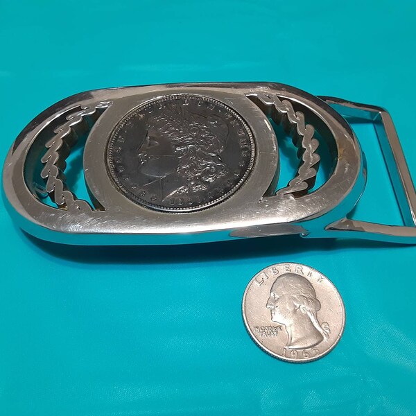 Silver Dollar Belt Buckle - Etsy