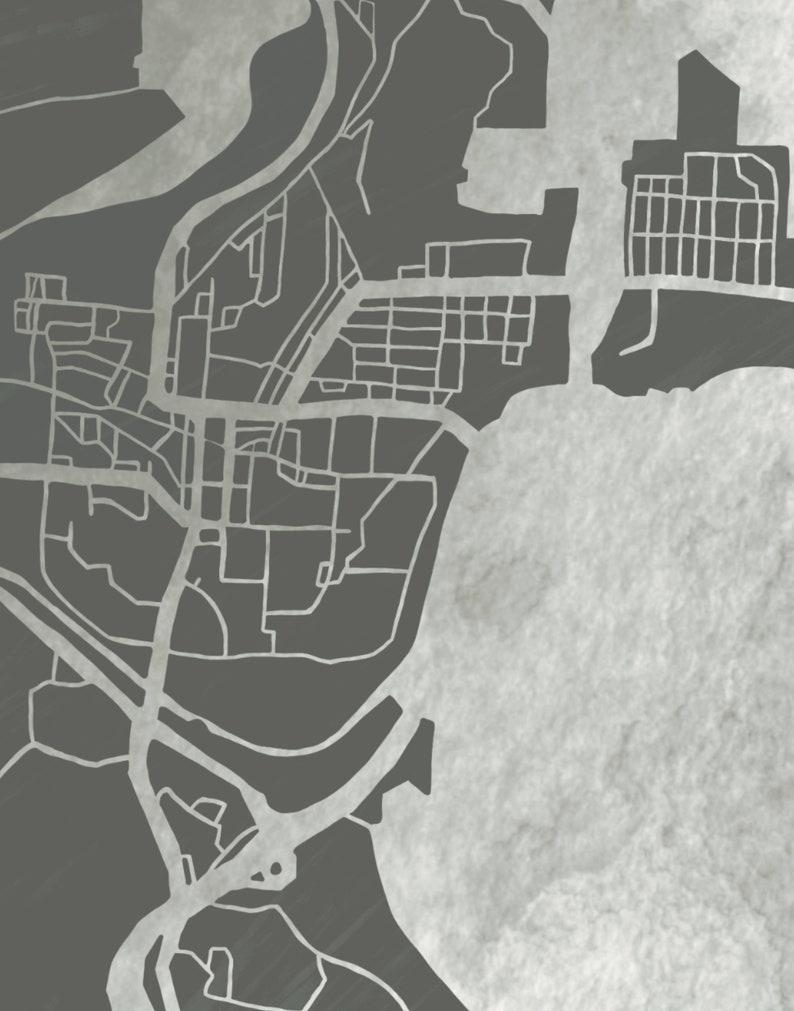 Athens, Ohio-neighborhood Map - Etsy